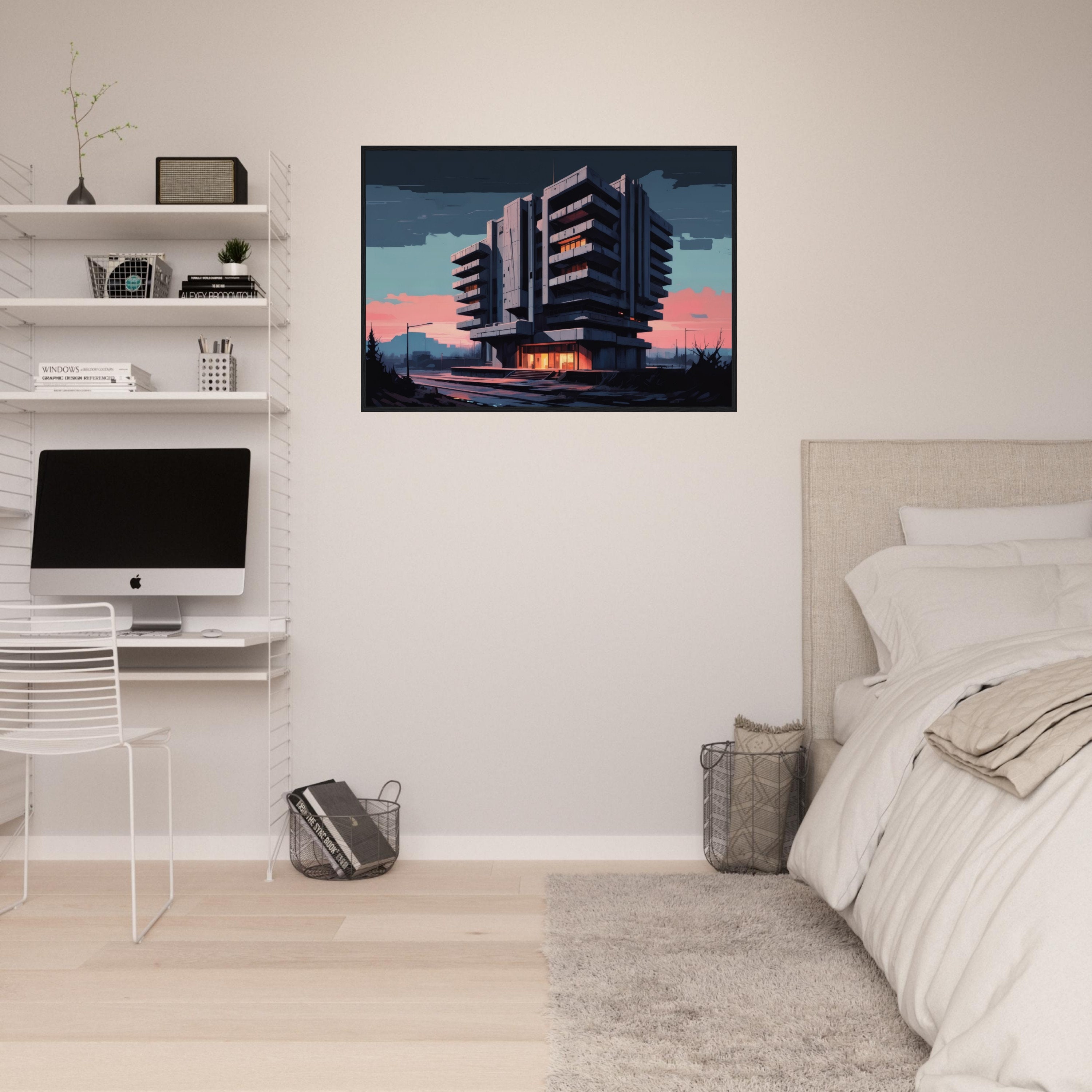 Brutalist Wall Art, Brutalism Architecture Home Décor, Futurist ...