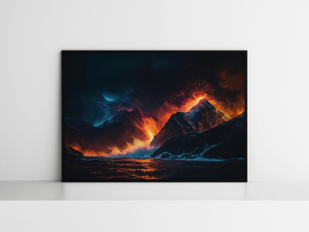 Ocean Waves Lava Wall Art - Etsy