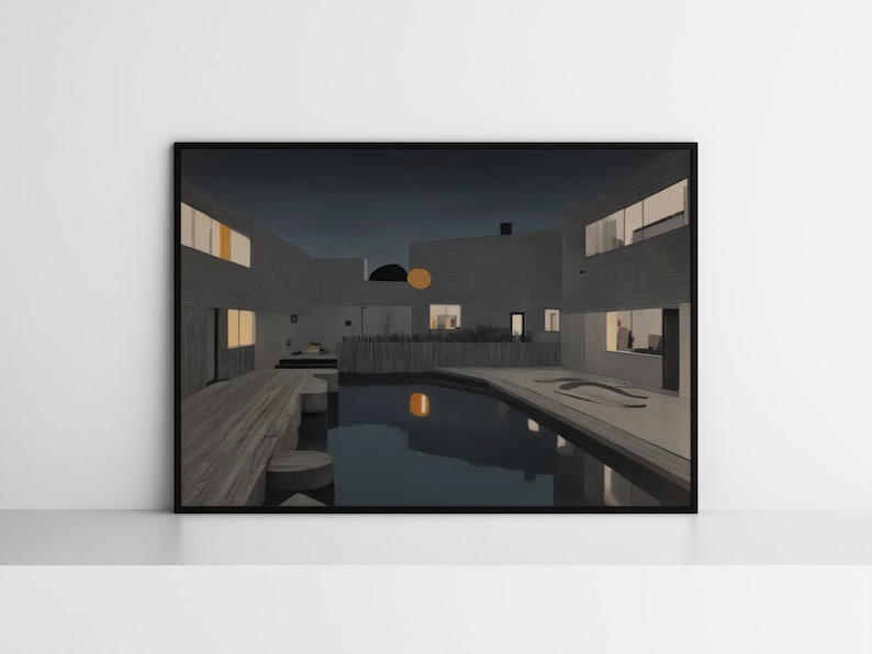 Spa Wall Art, Liminal Spaces Home Decor, Bathhouse Art Print - Etsy