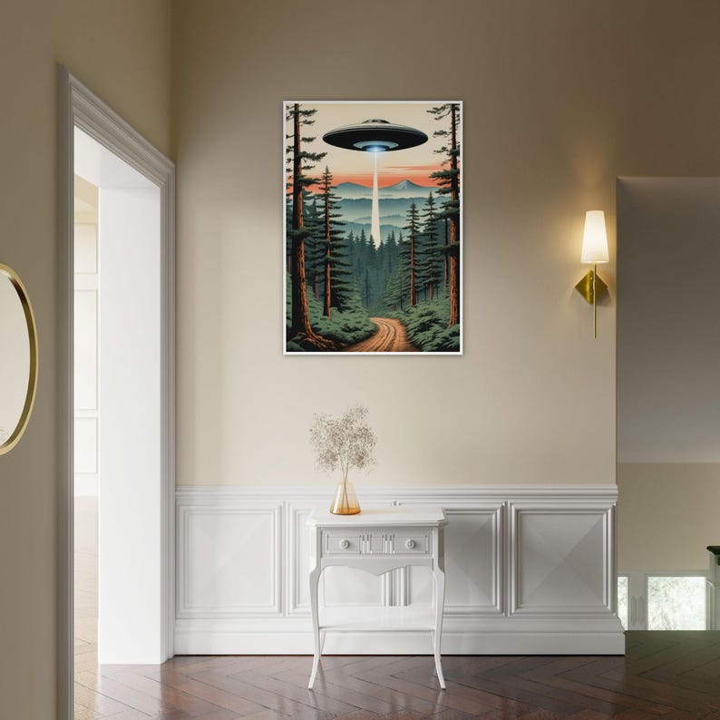 UFO Poster, UFO Wall Art, NASA Lovers Gift - Etsy
