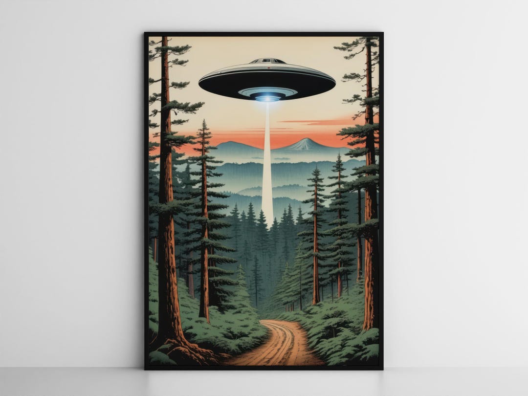 UFO Poster, UFO Wall Art, NASA Lovers Gift - Etsy
