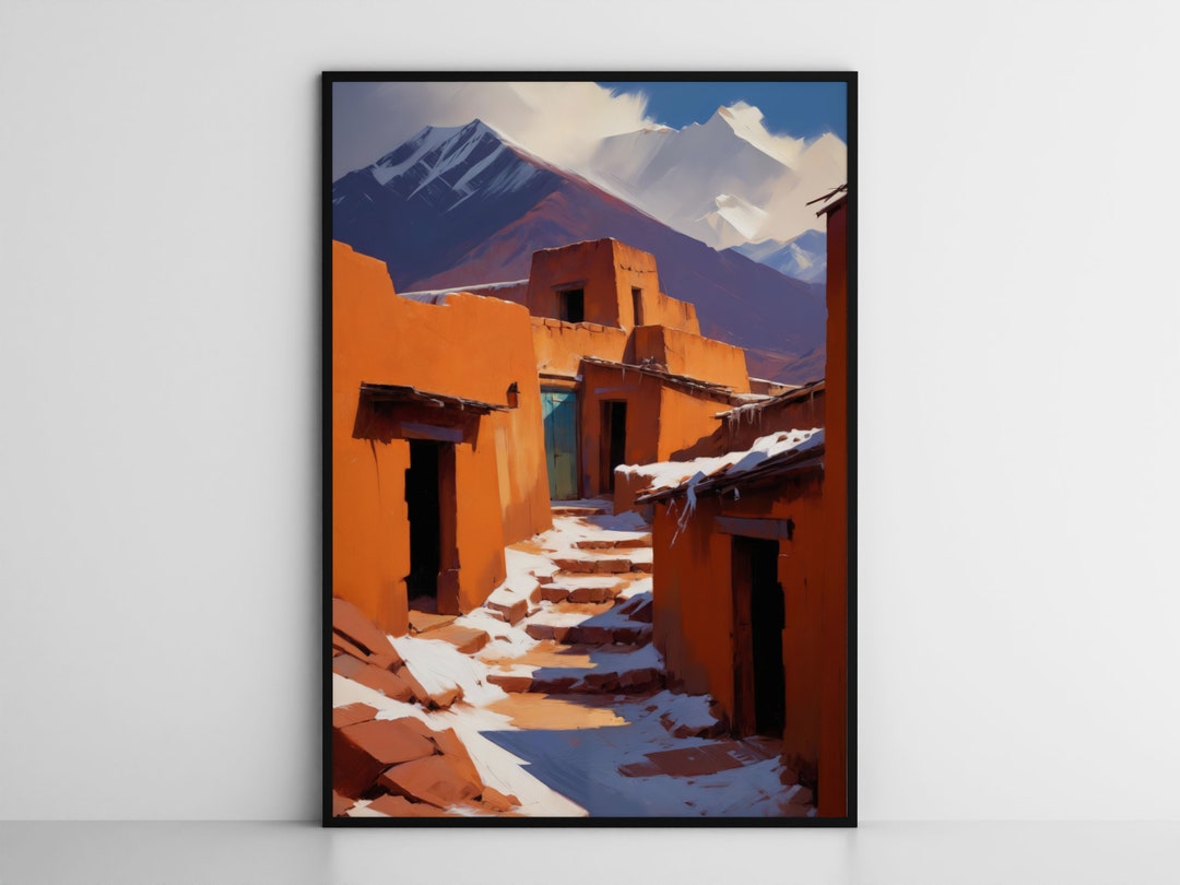 Adobe Village Wall Art, Southwest Home Decor - Etsy
