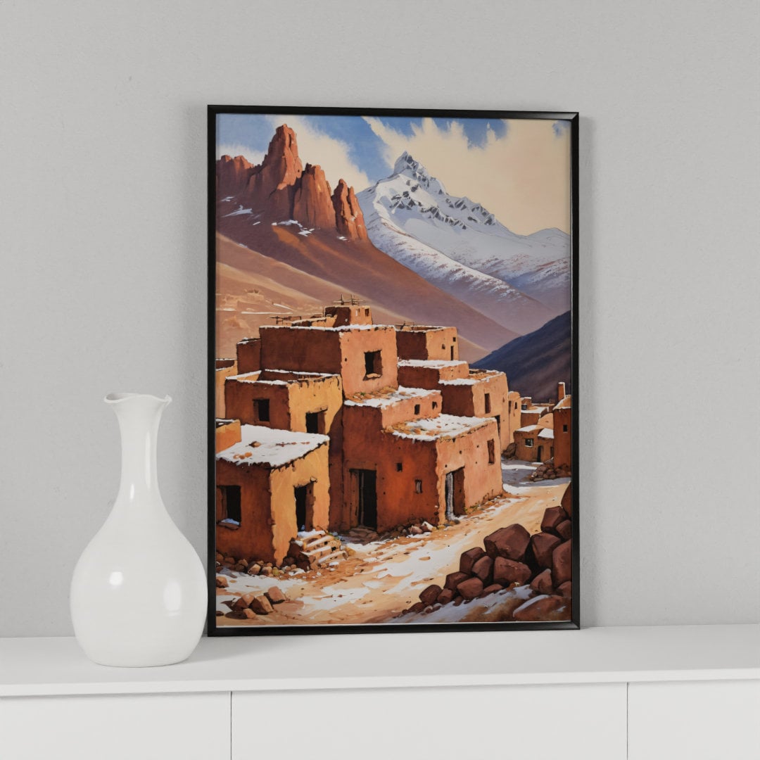 Rustic Charm: Adobe Village Wall Decor - Etsy