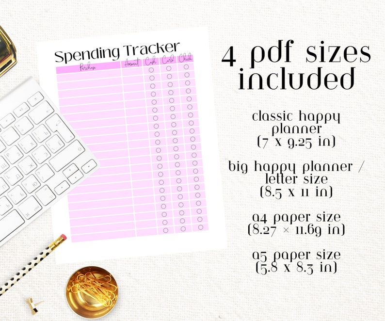 Printable Savings Templates, Spending Tracker, Money Saving Challenge ...