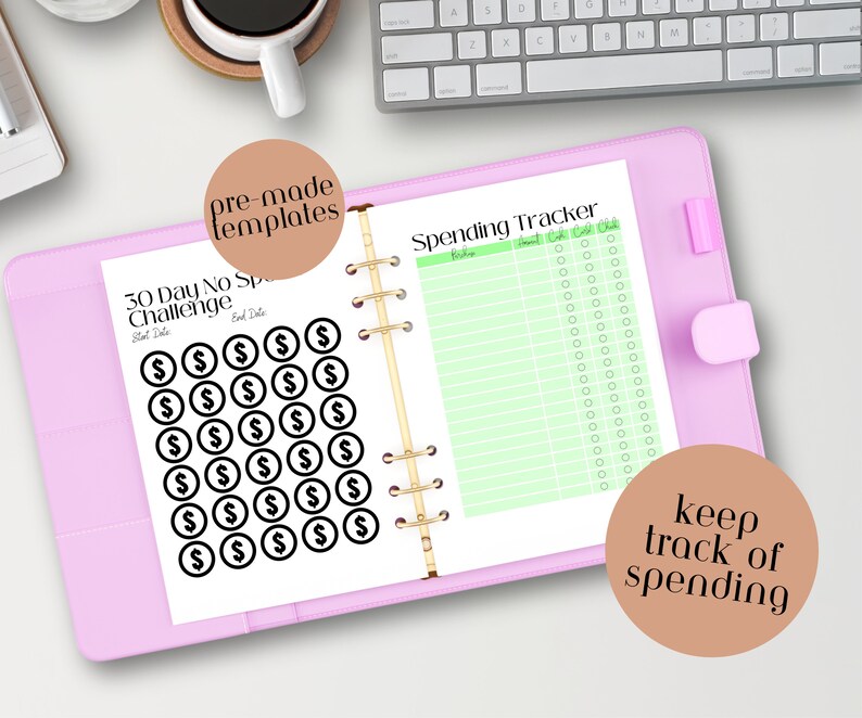 Printable Savings Templates, Spending Tracker, Money Saving Challenge ...