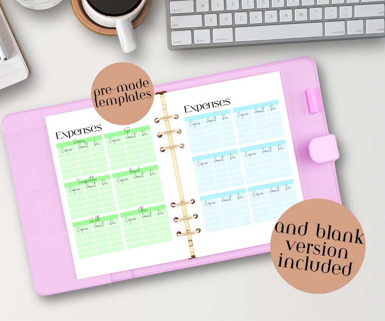 Printable Expense Tracker Pack, Bill Tracker, Personal Expense Tracker ...