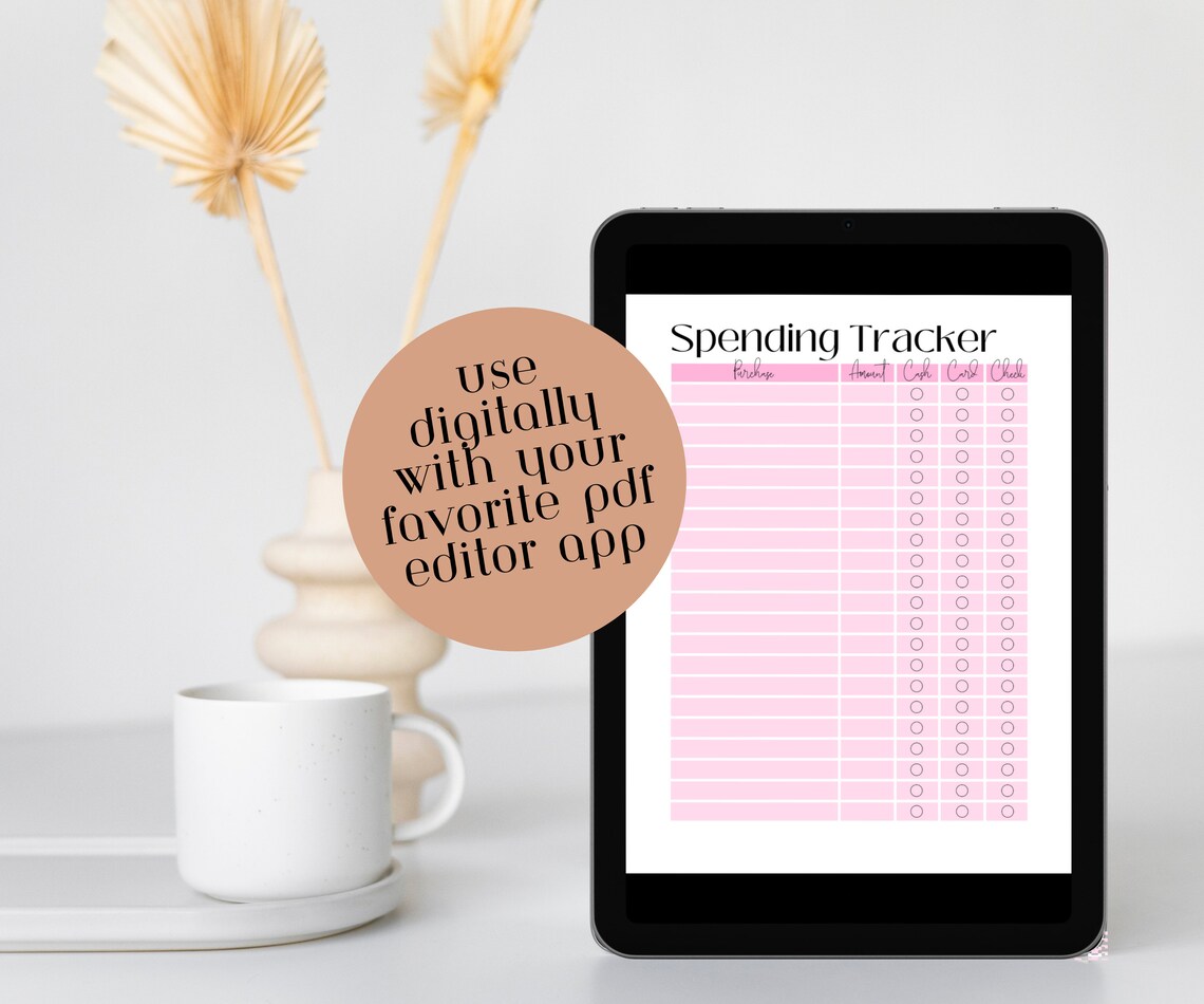 Printable Expense Tracker Pack, Bill Tracker, Personal Expense Tracker ...