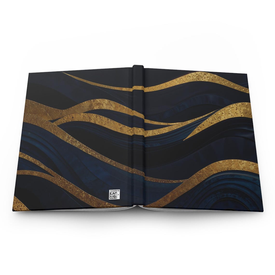 Elegant Gold and Blue Marble Notebook - Luxury Hardcover Journal ...