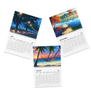 2025 Lofi Anime Aesthetic Calendar Dreamy Landscape Wall Calendar With ...