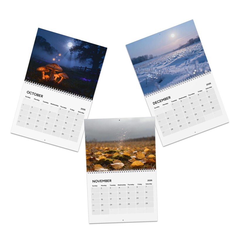 Enchanted Meadow Seasons 2025 Calendar | Magical Nature Art Print ...