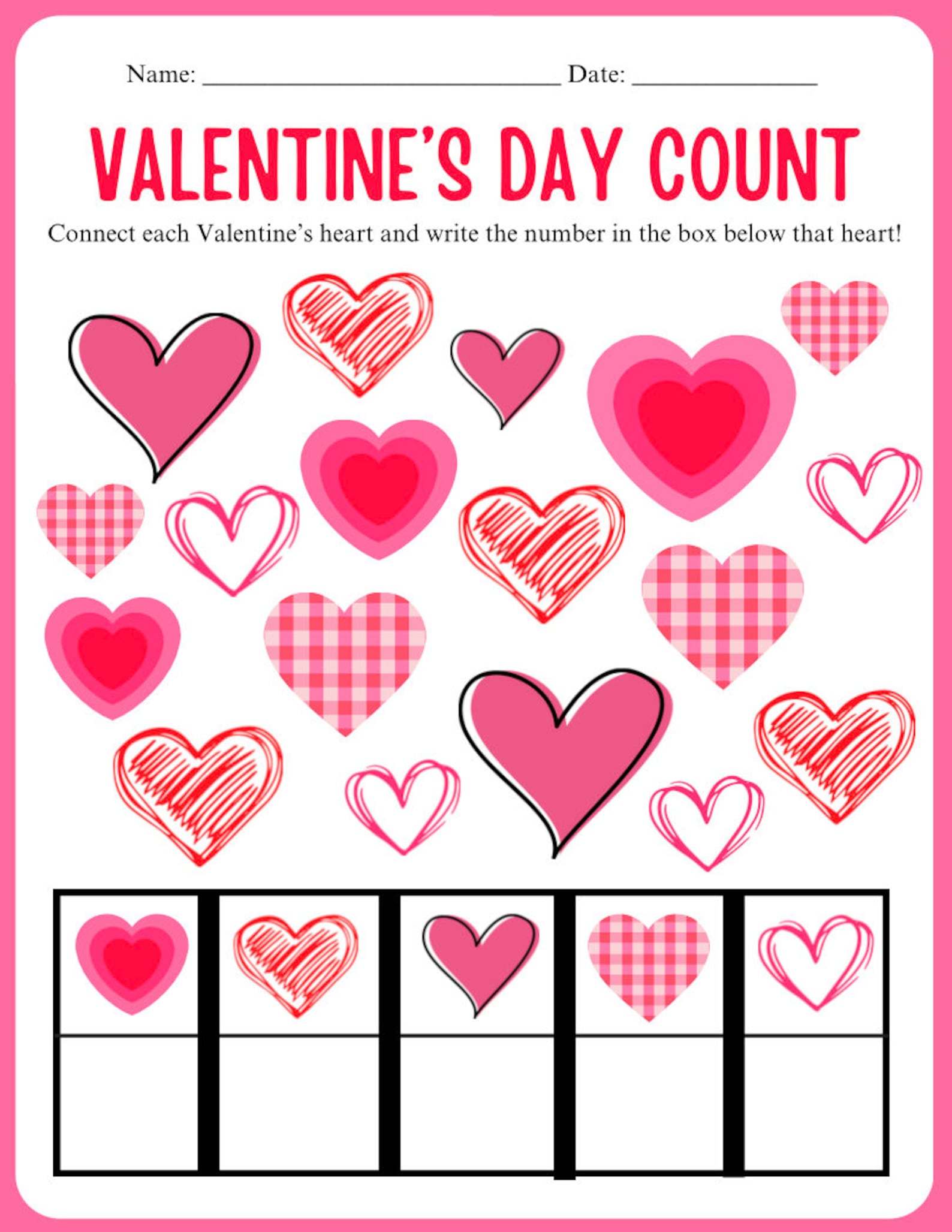 Valentine's Day Worksheet Packet - Includes 16 Pages of Activities ...