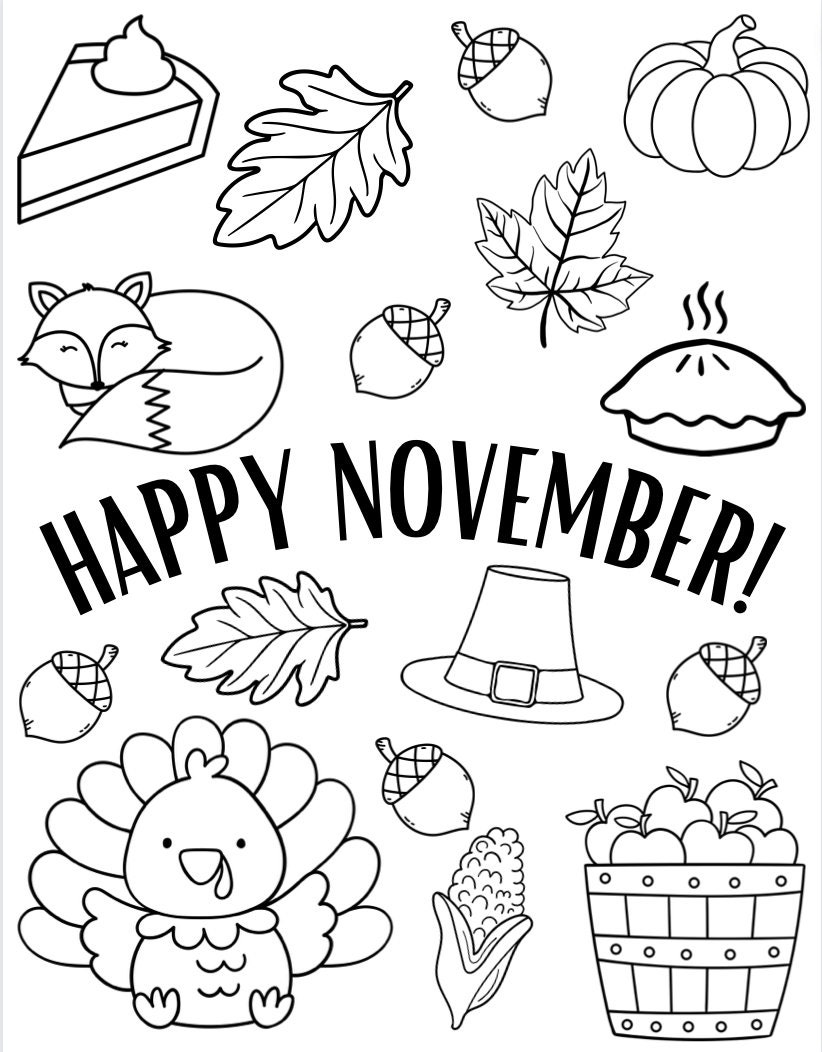 Printable Coloring Sheets for Each Month, Themed Coloring Sheets, 12 ...