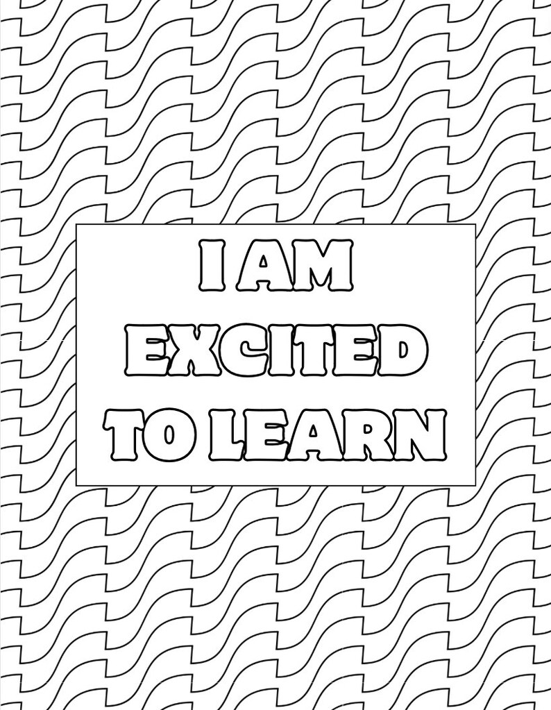 Positive Affirmations Coloring Sheets - 24 Positive Self-talk Coloring ...