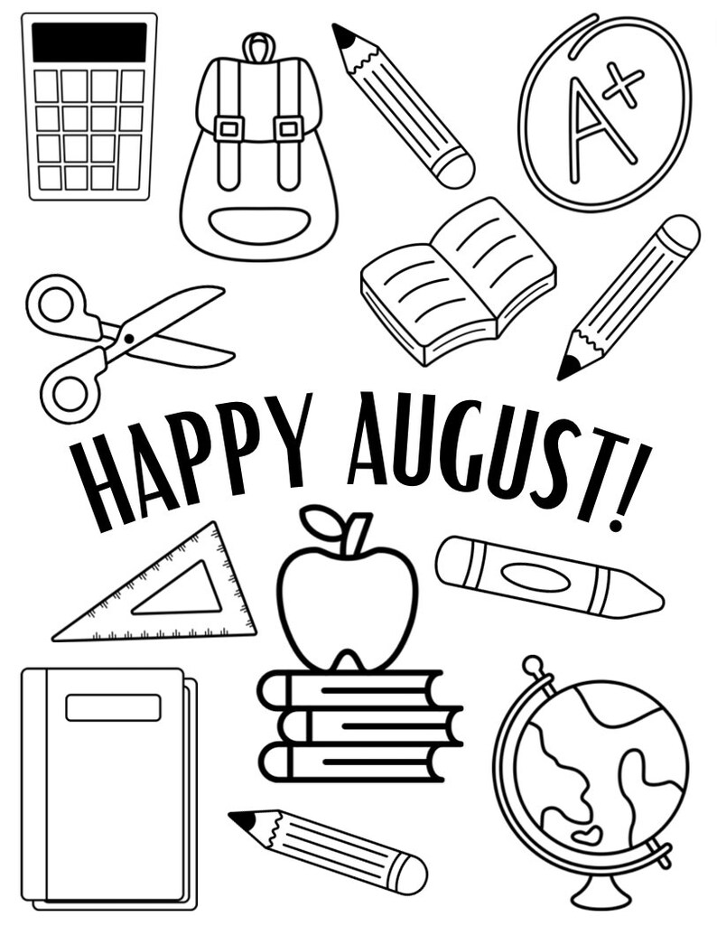 Printable Coloring Sheets for Each Month, Themed Coloring Sheets, 12 ...