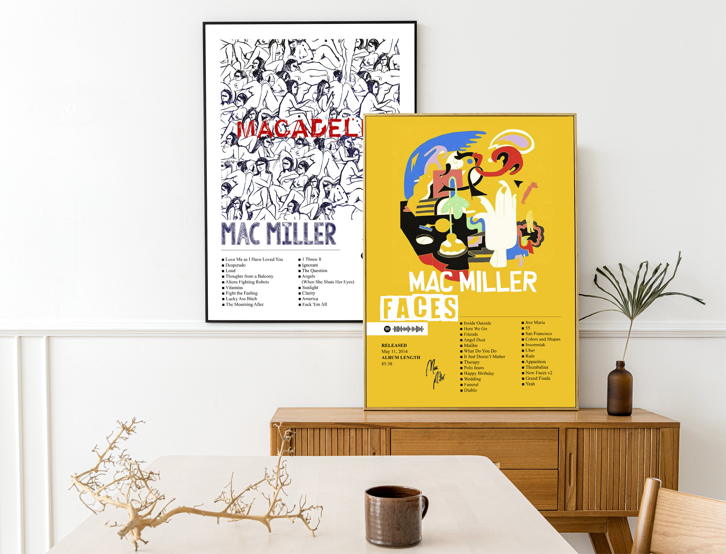 Miller Poster Set of 15, All Album Cover Posters, Song Poster Print ...
