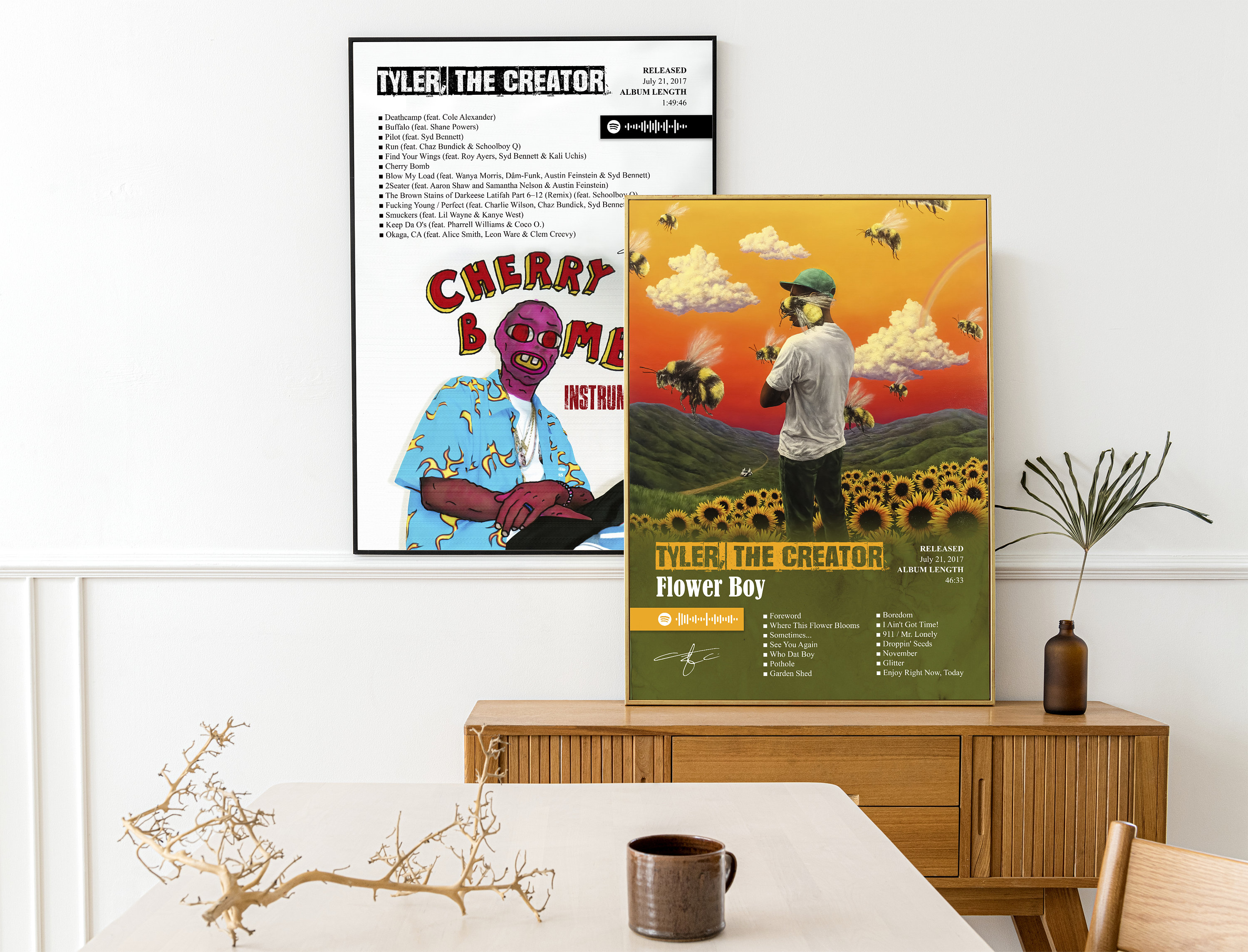 Tyler the Creator All Album Poster Set of 12, Tyler the Creator Album ...