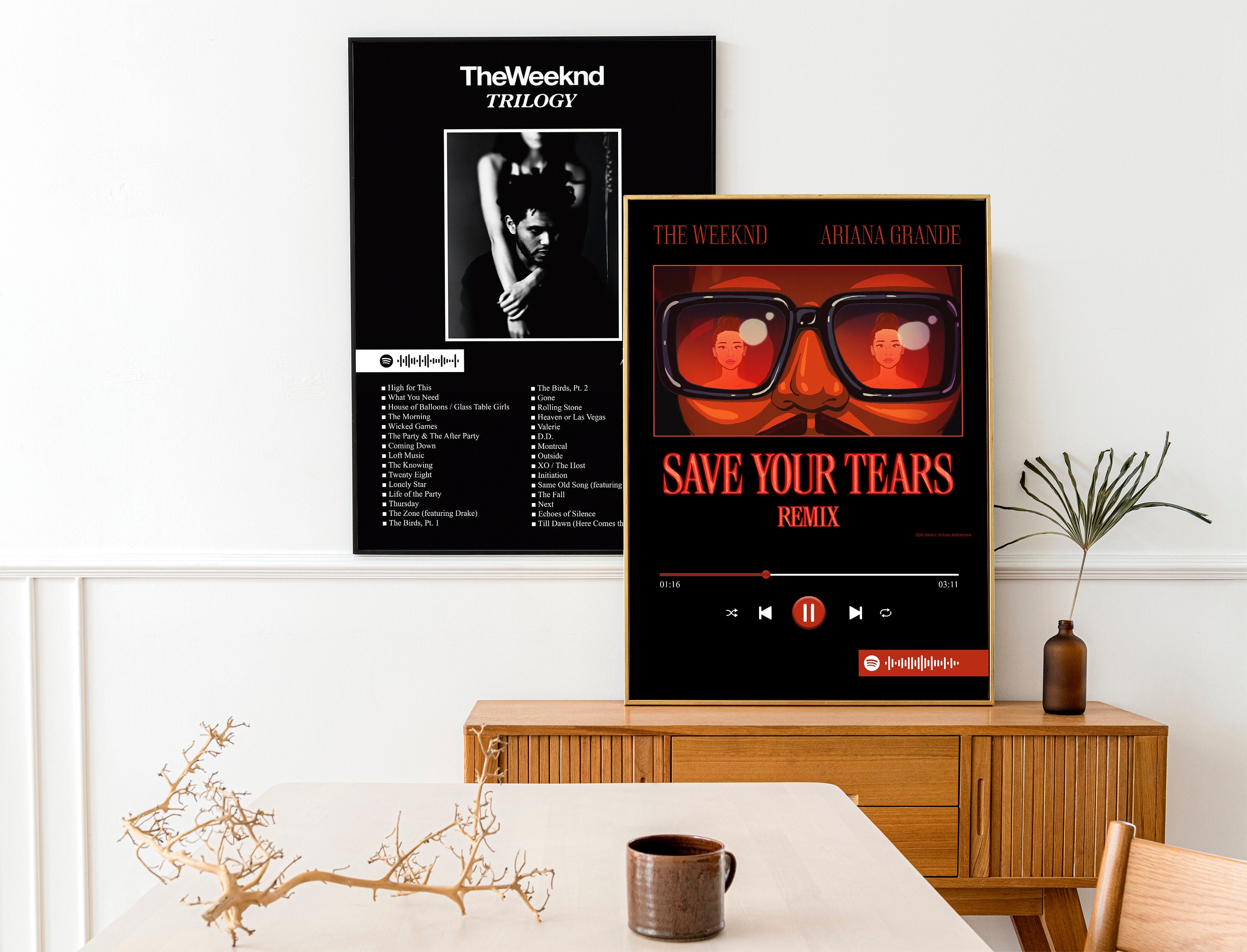 The Weeknd All Album Poster Set of 15, the Weeknd Album Cover Prints ...