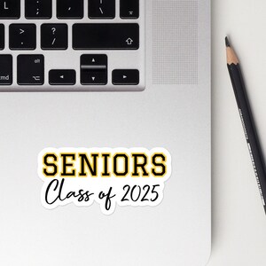 Senior 2025 Sticker, Class of 2025 Sticker Decals, Seniors '25 Decal ...