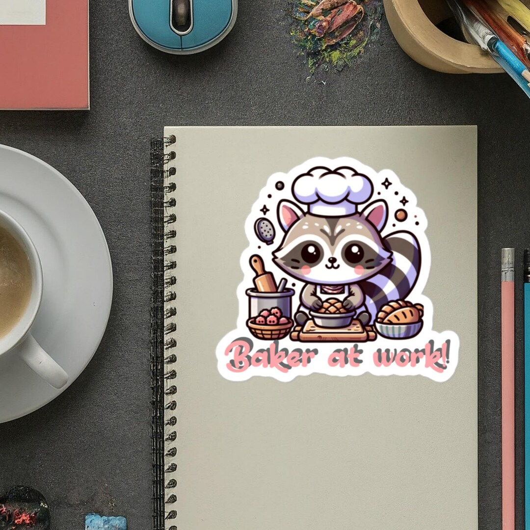 Stickers Baking Kitchen Gift Stickers Baker Gift Cute Stickers Gifts ...