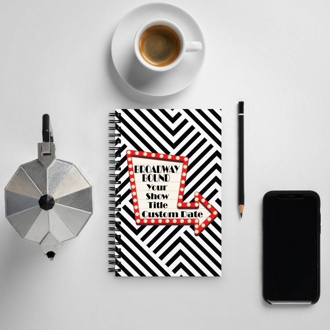 Custom Notebook Theatre Journal Spiral Gift Custom Spiral Theater Gift ...