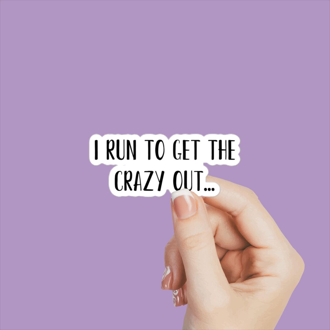 Running Humor Sticker Decal, Funny Running Gift, Gifts for Runners ...