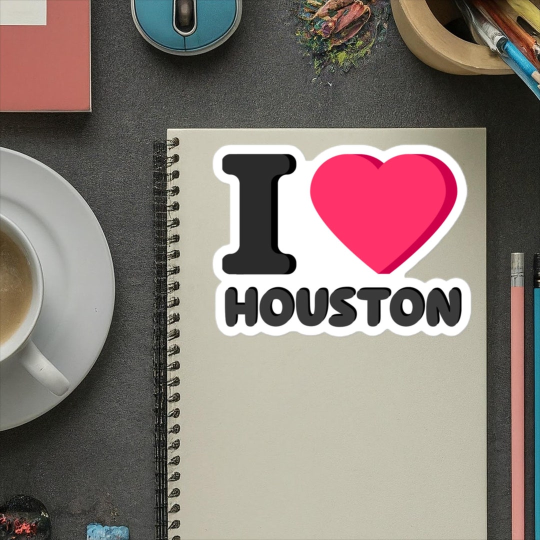 Texas Pride Stickers, I Heart Houston Decals, Houston Laptop Decals ...