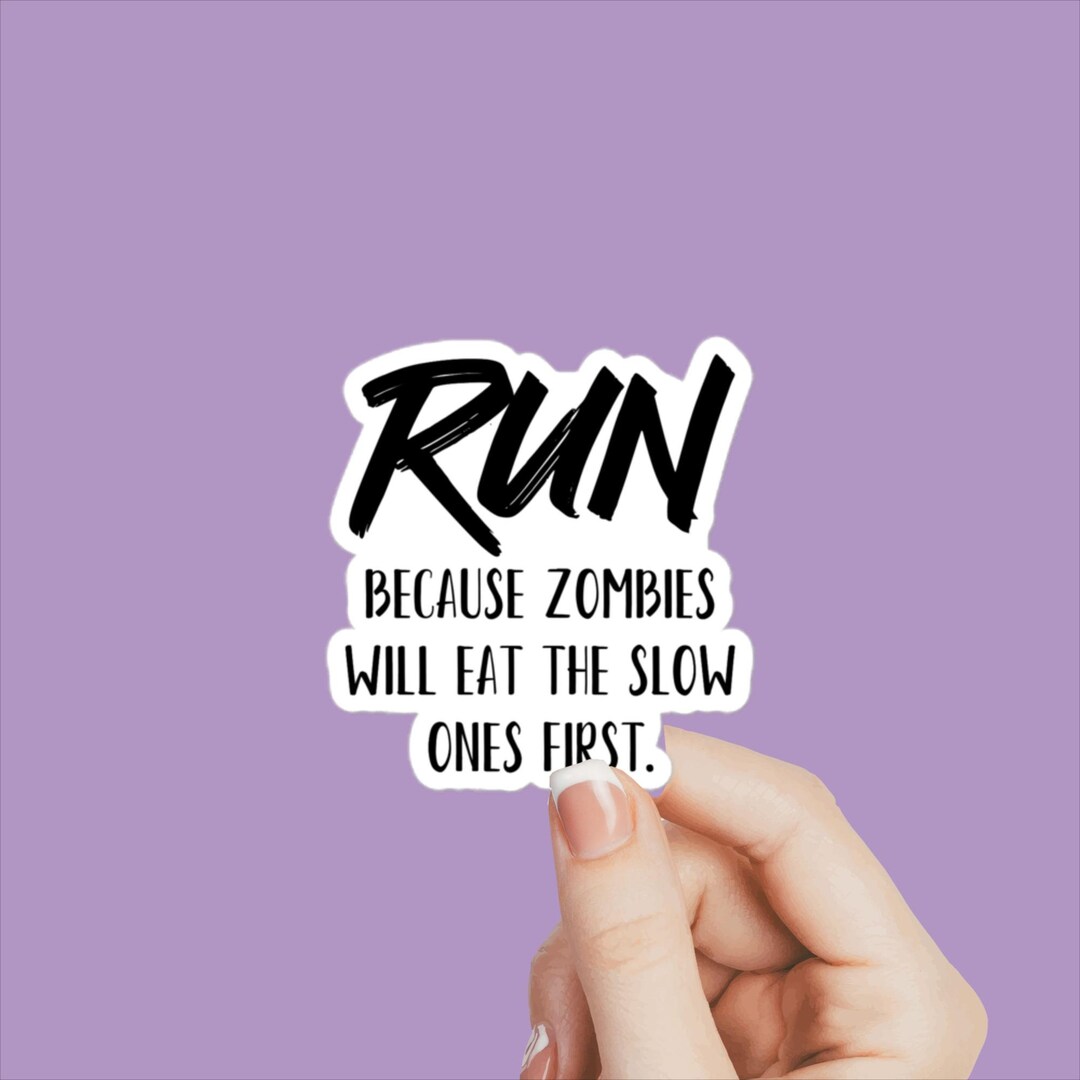 Running Humor Sticker Decal, Funny Running Gift, Gifts for Runners ...