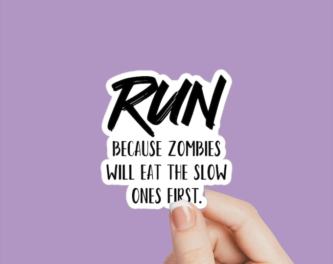 Running Humor Sticker Decal, Funny Running Gift, Gifts for Runners ...