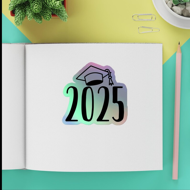 Holographic Senior 2025 Sticker, Class of 2025 Sticker Decals, Seniors ...