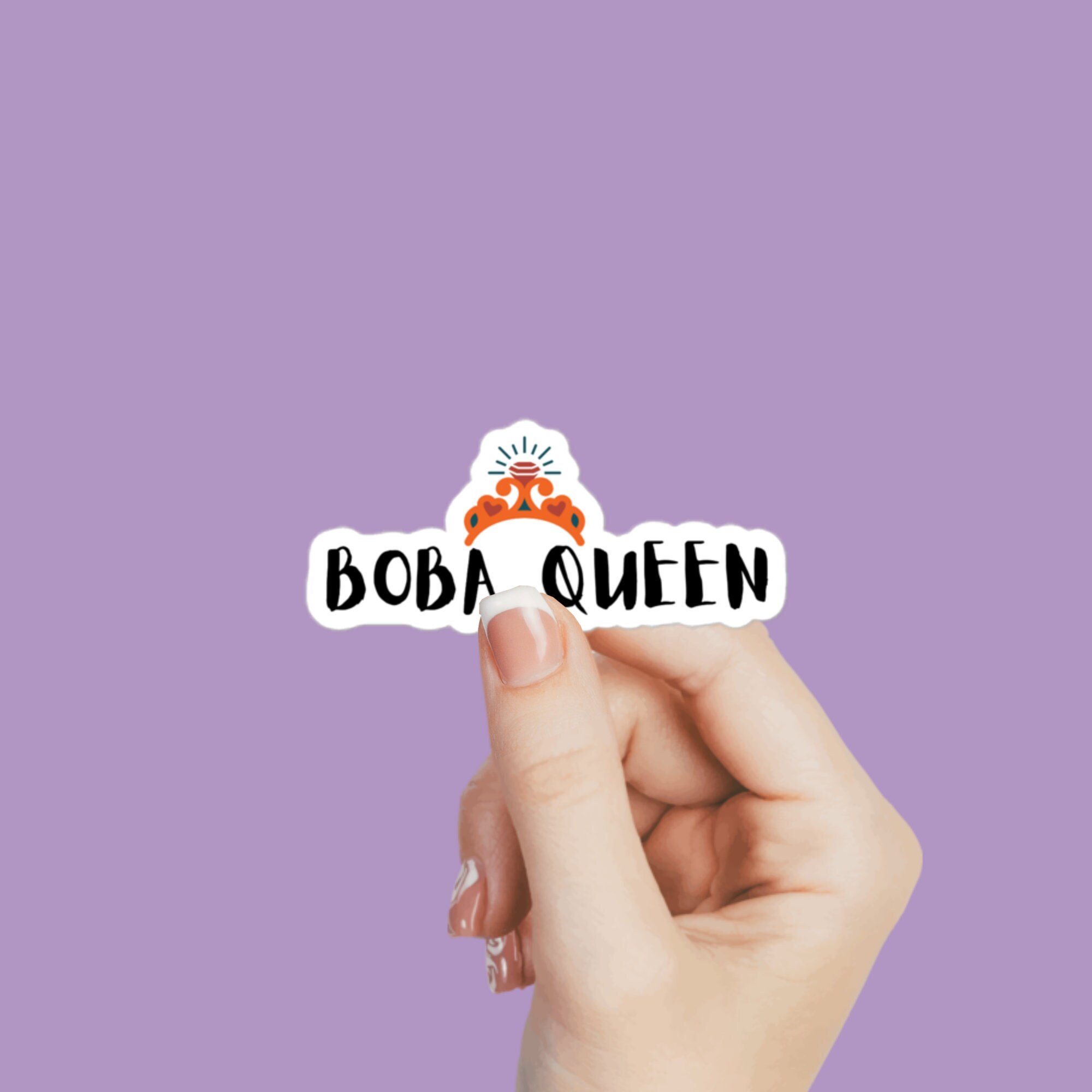 Boba - Boba Queen Bubble Tea Sticker, Boba Love, Boba Humor, Boba Decal ...