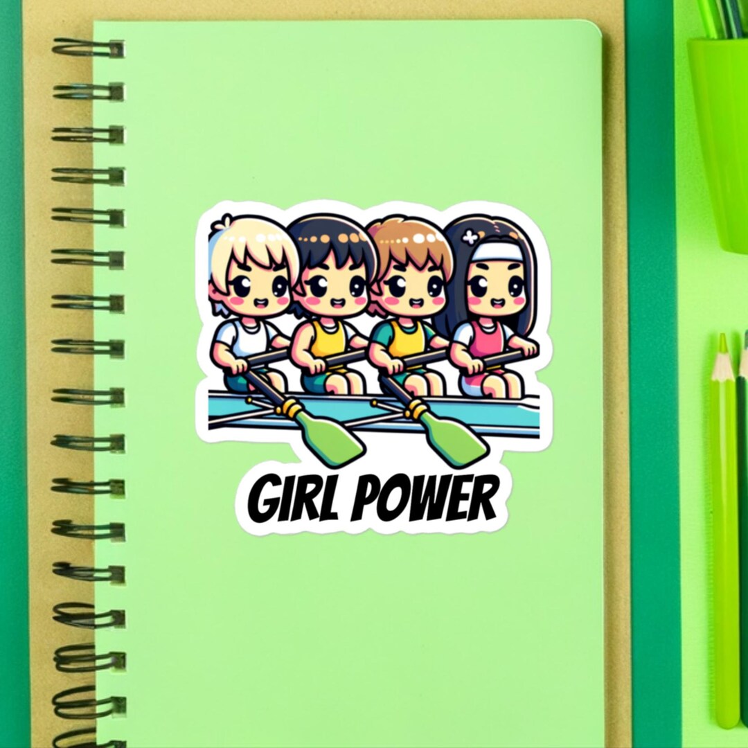 Girl Power Rowing Crew Stickers, Girl Power Decals, Rowing Crew Gift ...