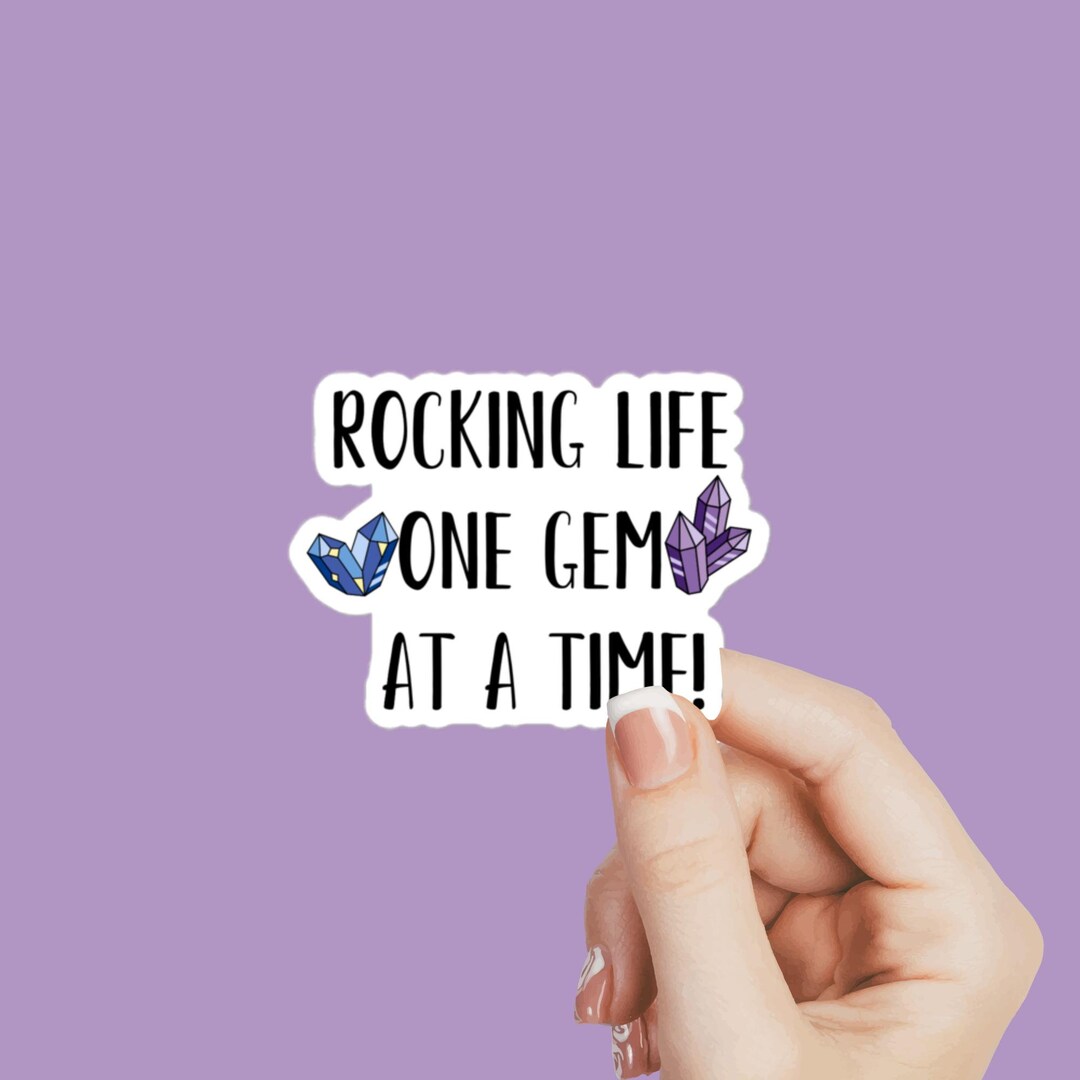 Crystal Gemstone Stickers, Crystal Healing Gift, Fun Gemstone Stickers ...