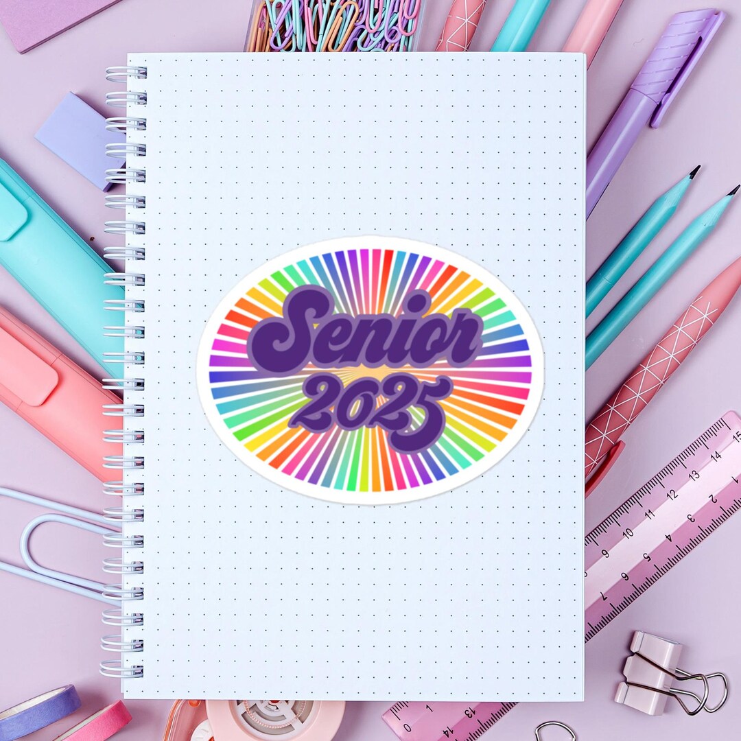 Senior 2025 Sticker, Class of 2025 Sticker Decals, Seniors '25 Decal ...