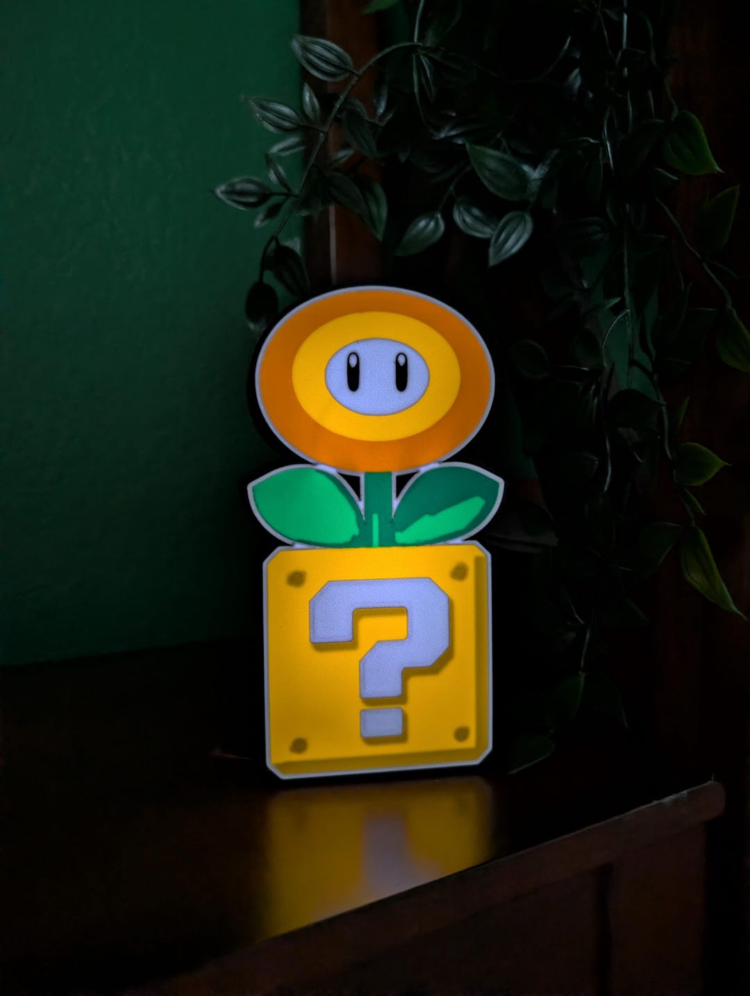 Super Mario Fire Flower Light Box - Etsy