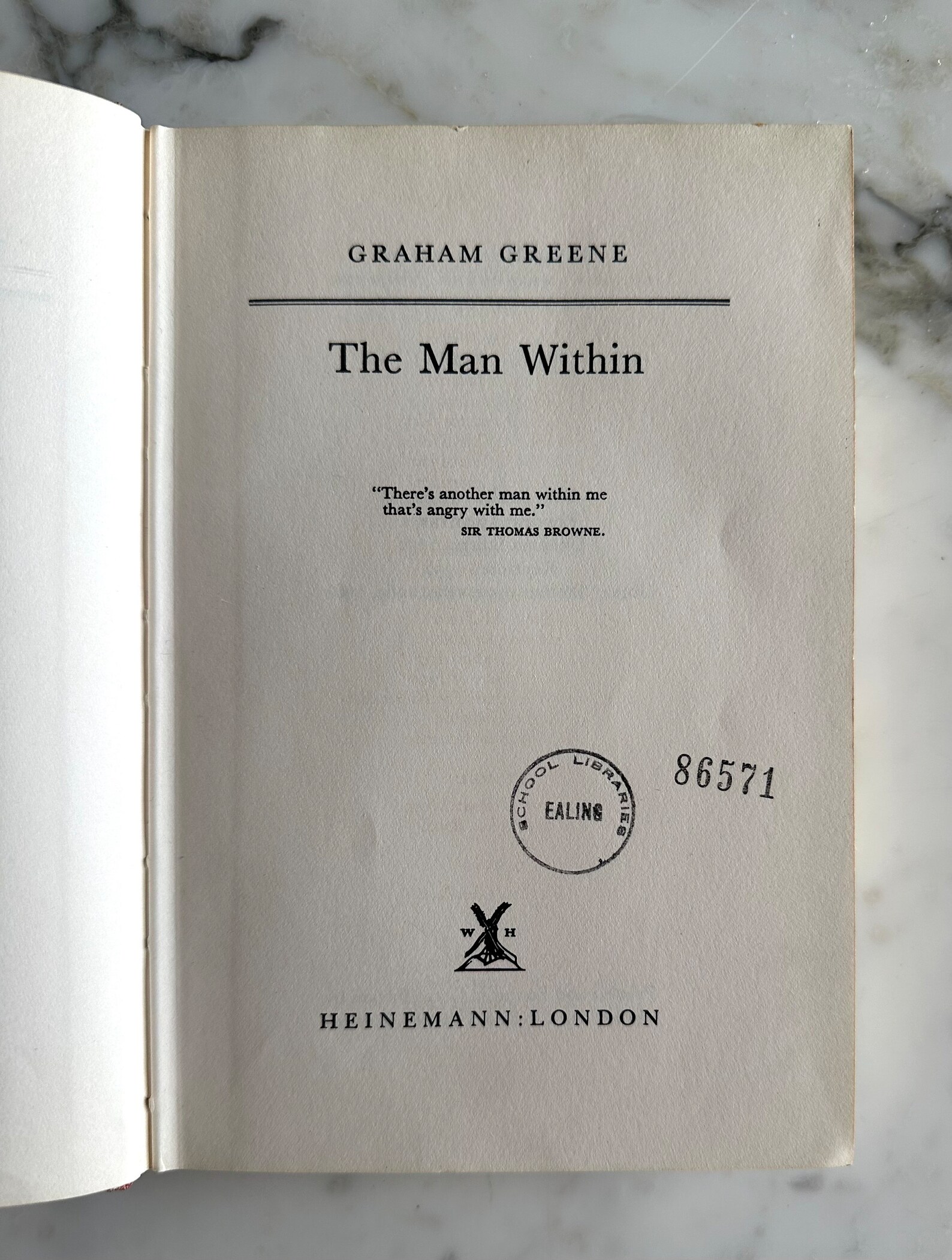 The Man Within (1968) - Graham Greene - Library Edition - Etsy