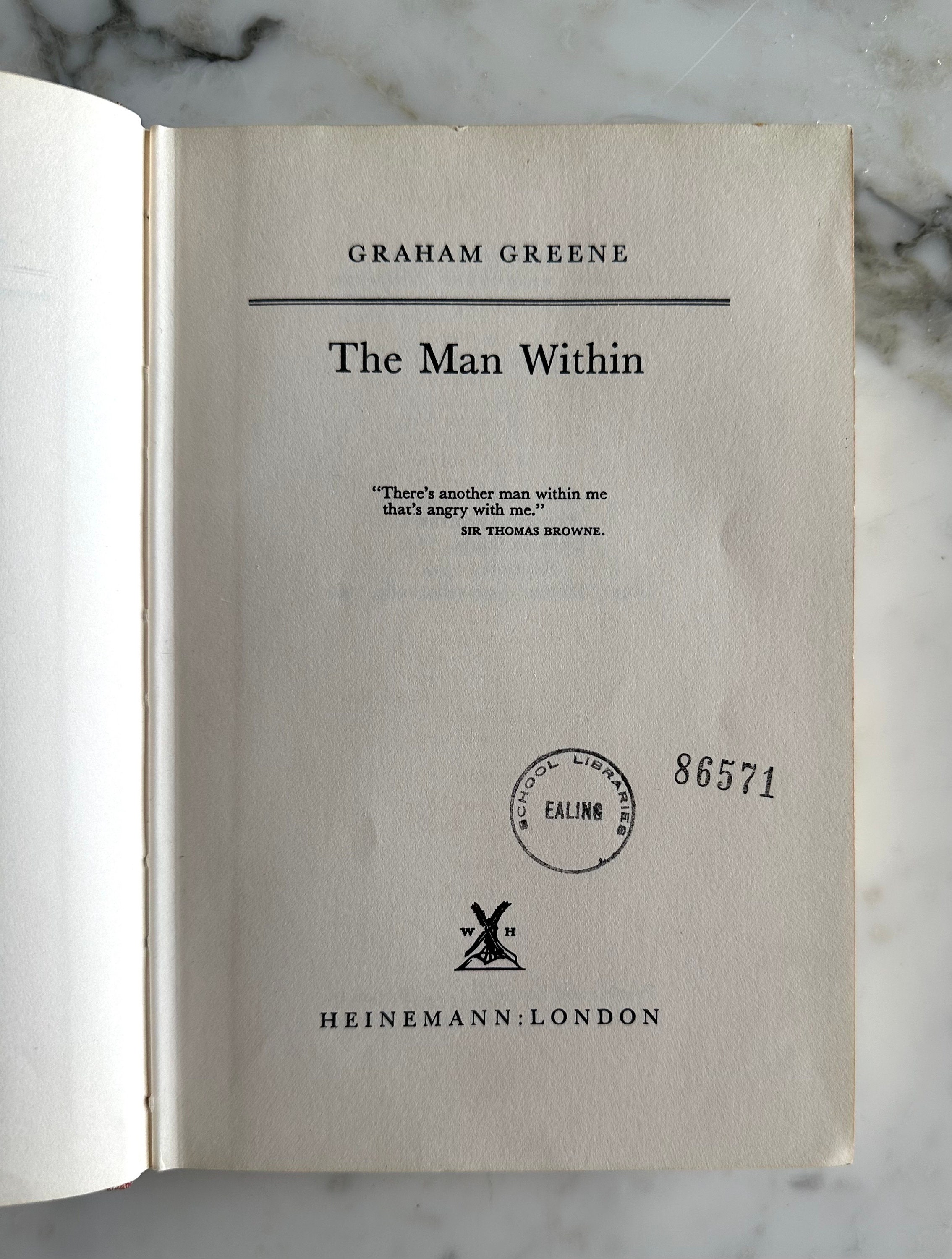 The Man Within (1968) - Graham Greene - Library Edition - Etsy