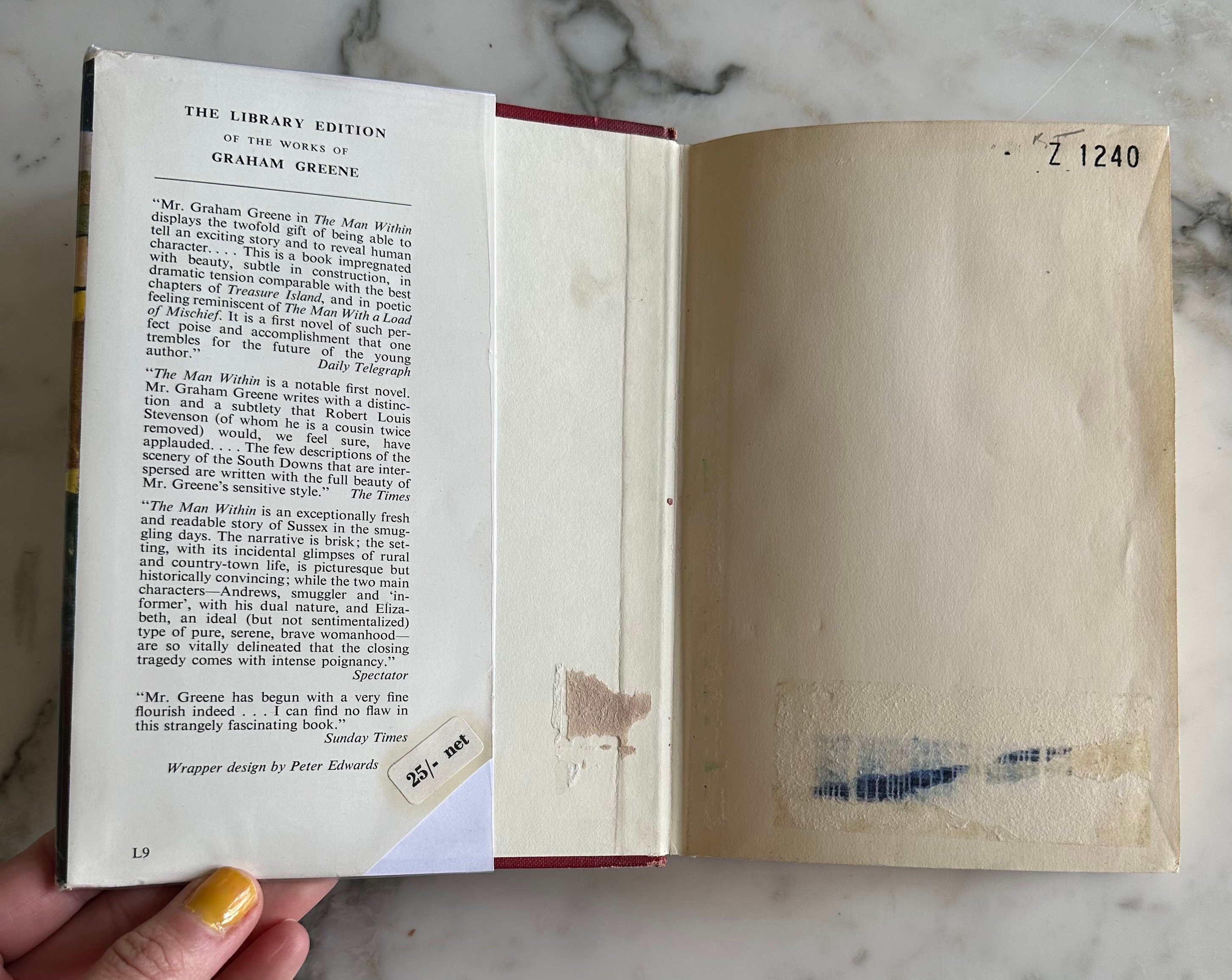 The Man Within (1968) - Graham Greene - Library Edition - Etsy