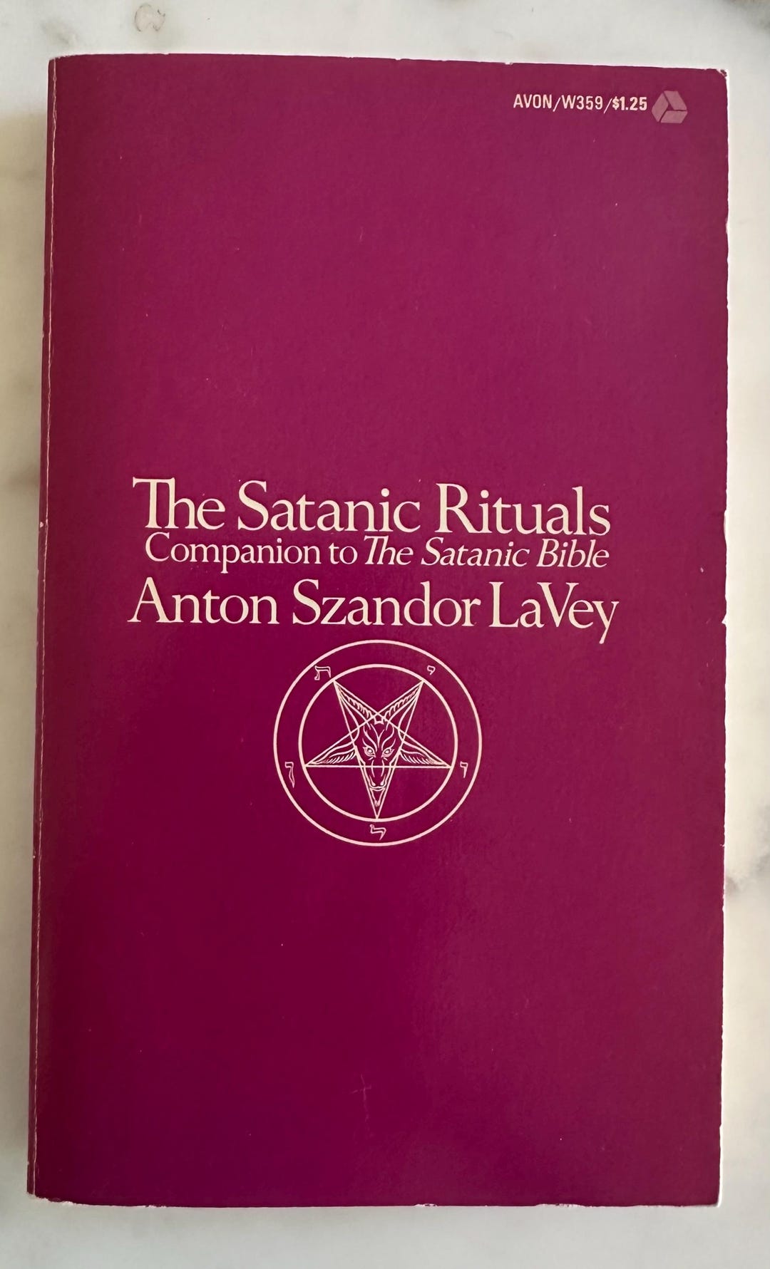 RARE 1st/1st Edition the Satanic Rituals (1972) - Anton Lavey - Avon ...