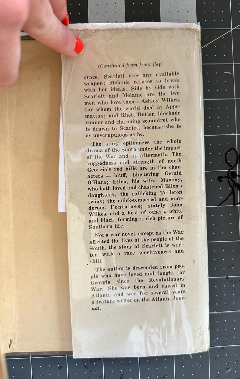 1st Edition Gone With the Wind (june 1936) - Mitchell - Macmillan ...