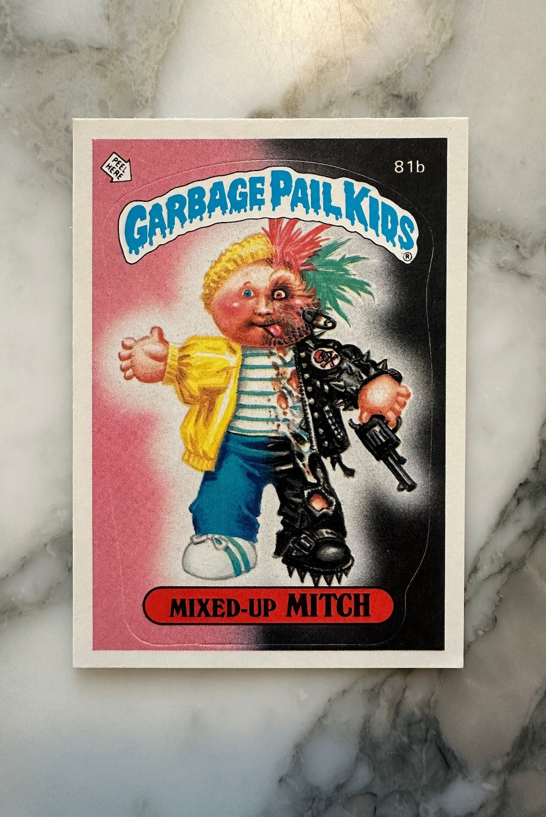 1985 2nd Series Garbage Pail Kid - Mixed-up Mitch (81b) - Etsy