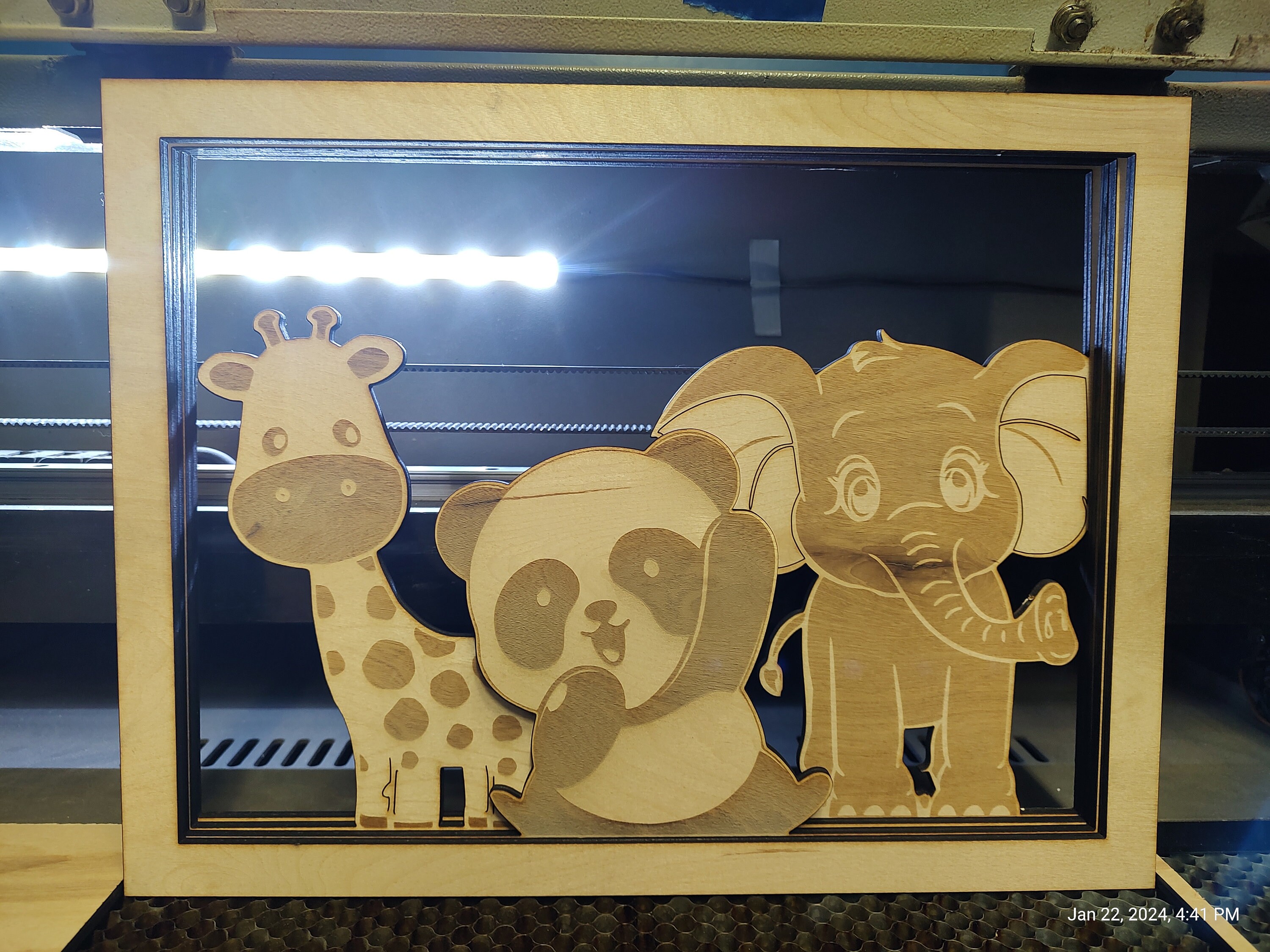 Multi Layered SVG Baby Animal Frame - Etsy