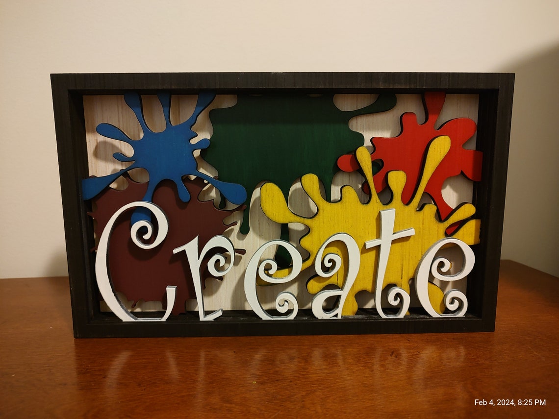 Multi Layered SVG File Create Frame - Etsy