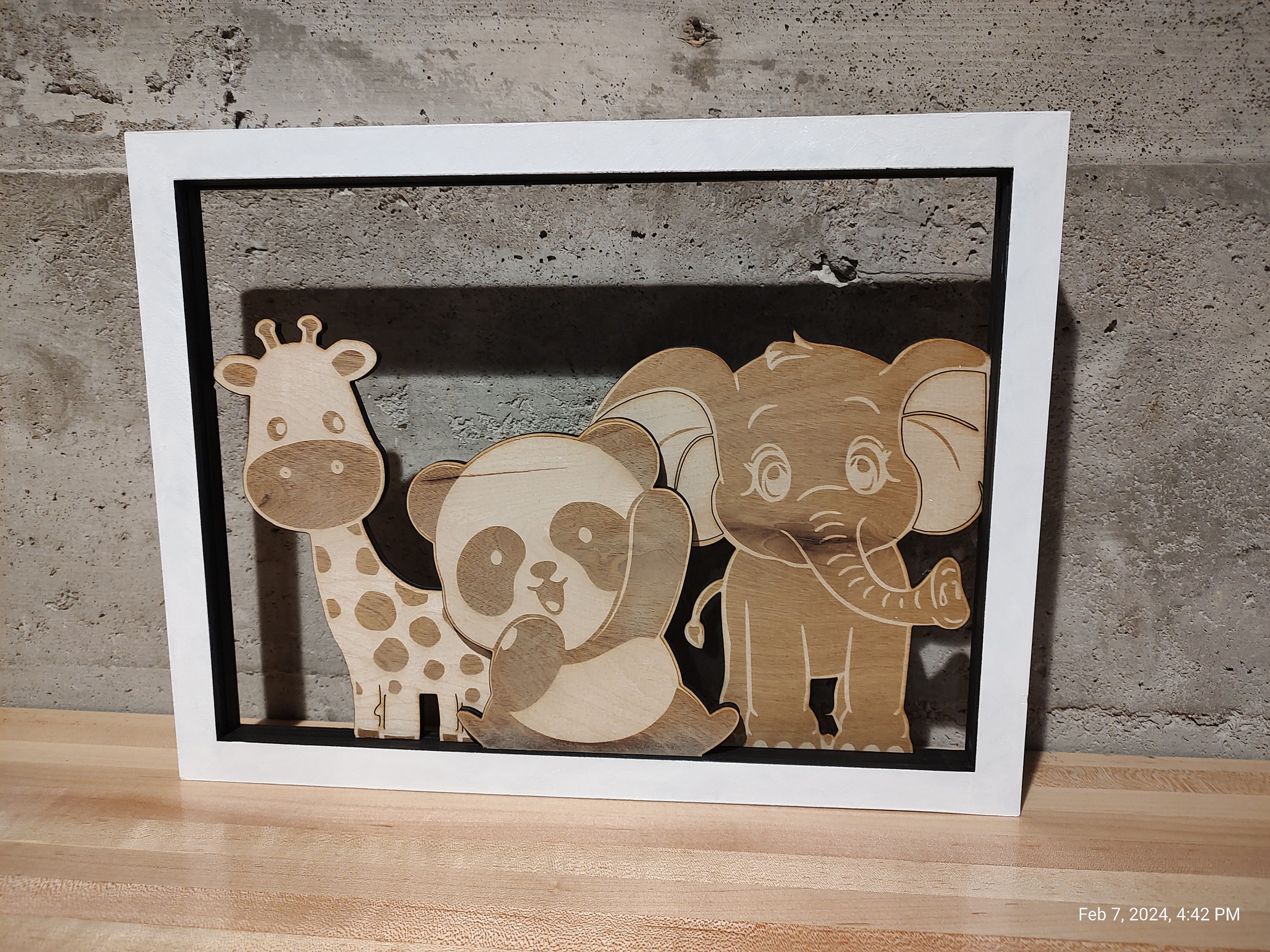 Multi Layered SVG Baby Animal Frame - Etsy
