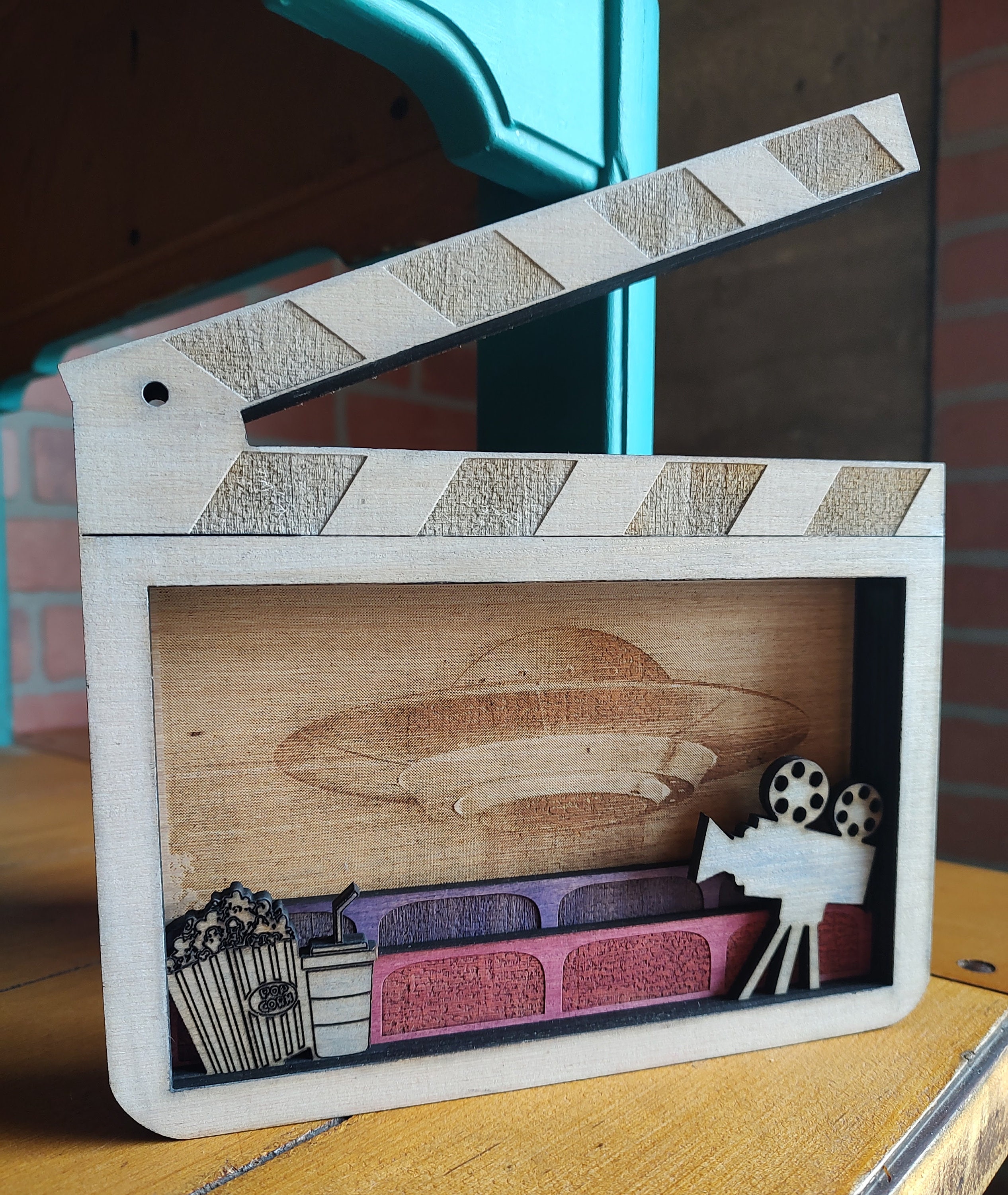 Multi Layered Movie Theater Wood Art SVG File - Etsy