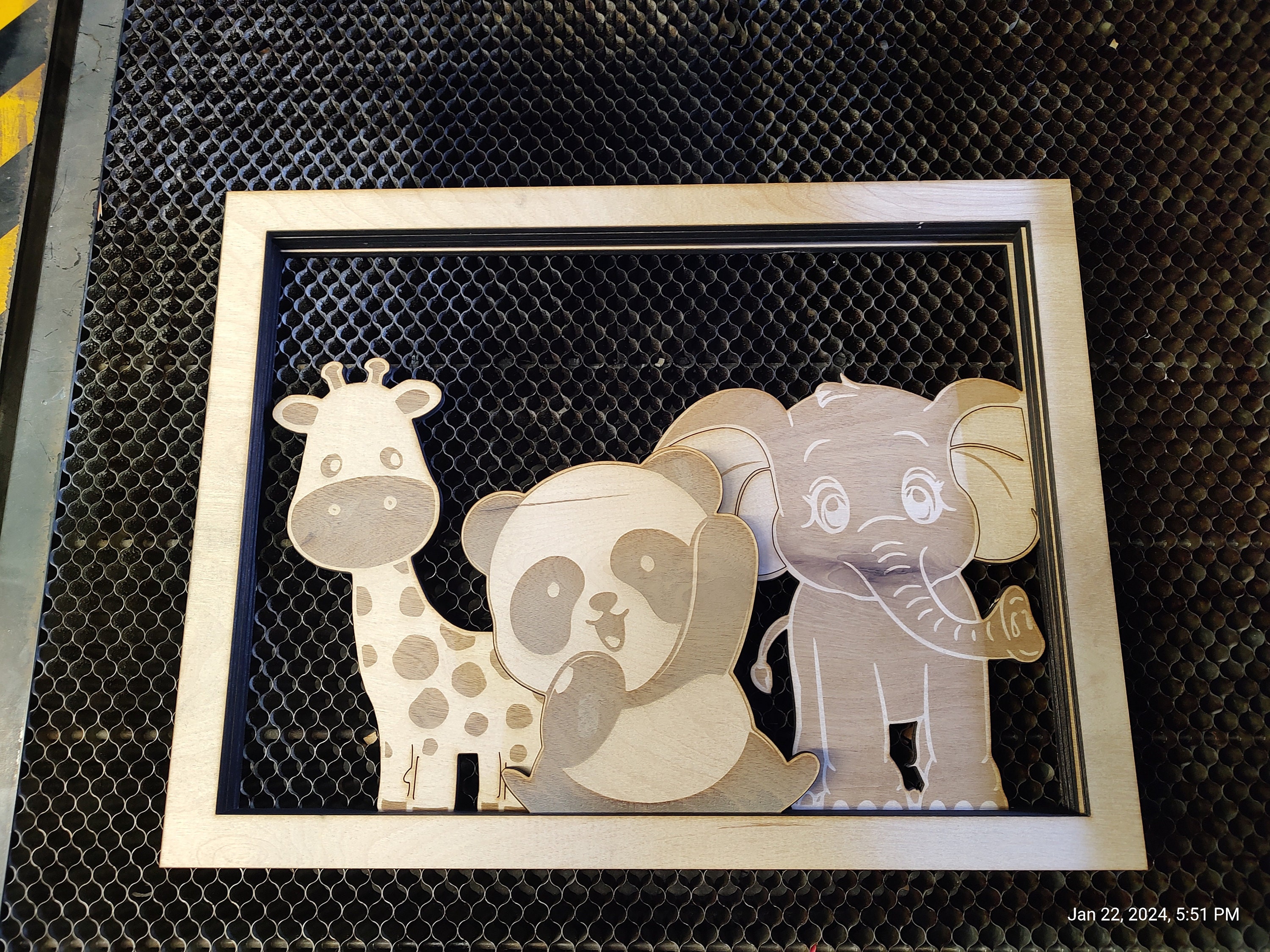 Multi Layered SVG Baby Animal Frame - Etsy