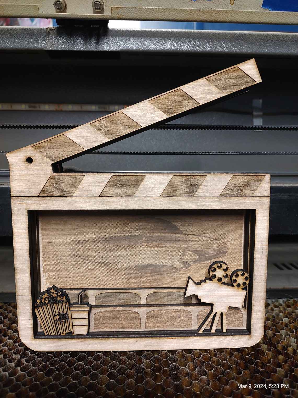 Multi Layered Movie Theater Wood Art SVG File - Etsy