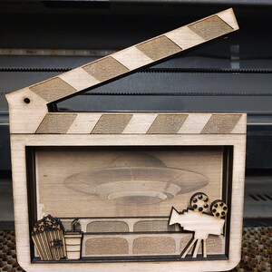 Multi Layered Movie Theater Wood Art SVG File - Etsy