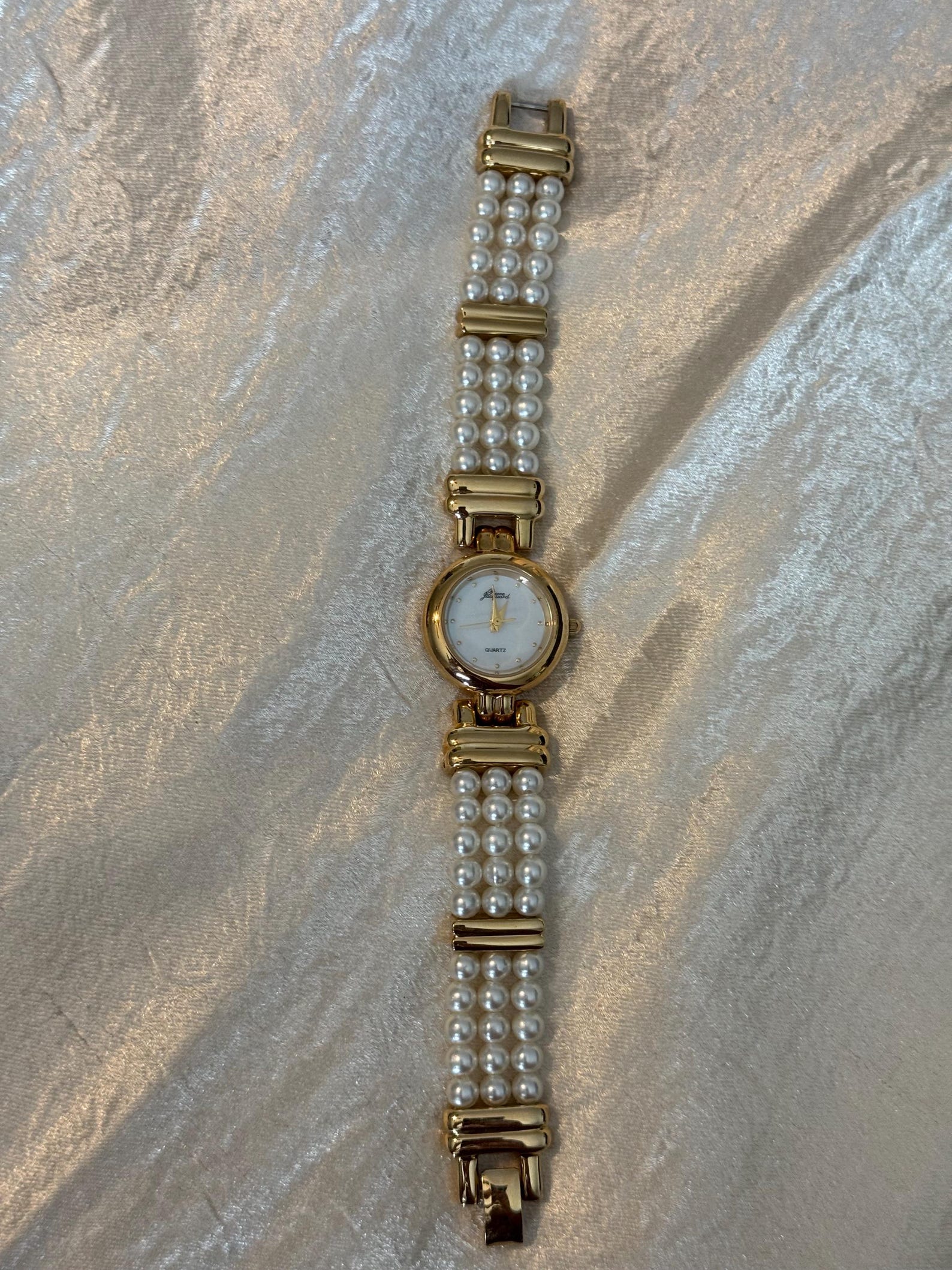Rare Vintage Pierre Jacquard Pearl and Gold Watch – Working Quartz ...