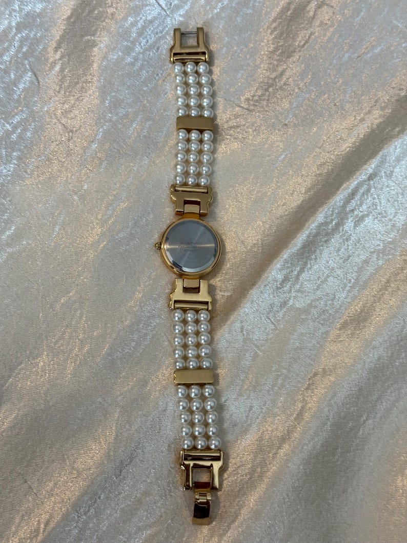 Rare Vintage Pierre Jacquard Pearl and Gold Watch – Working Quartz ...