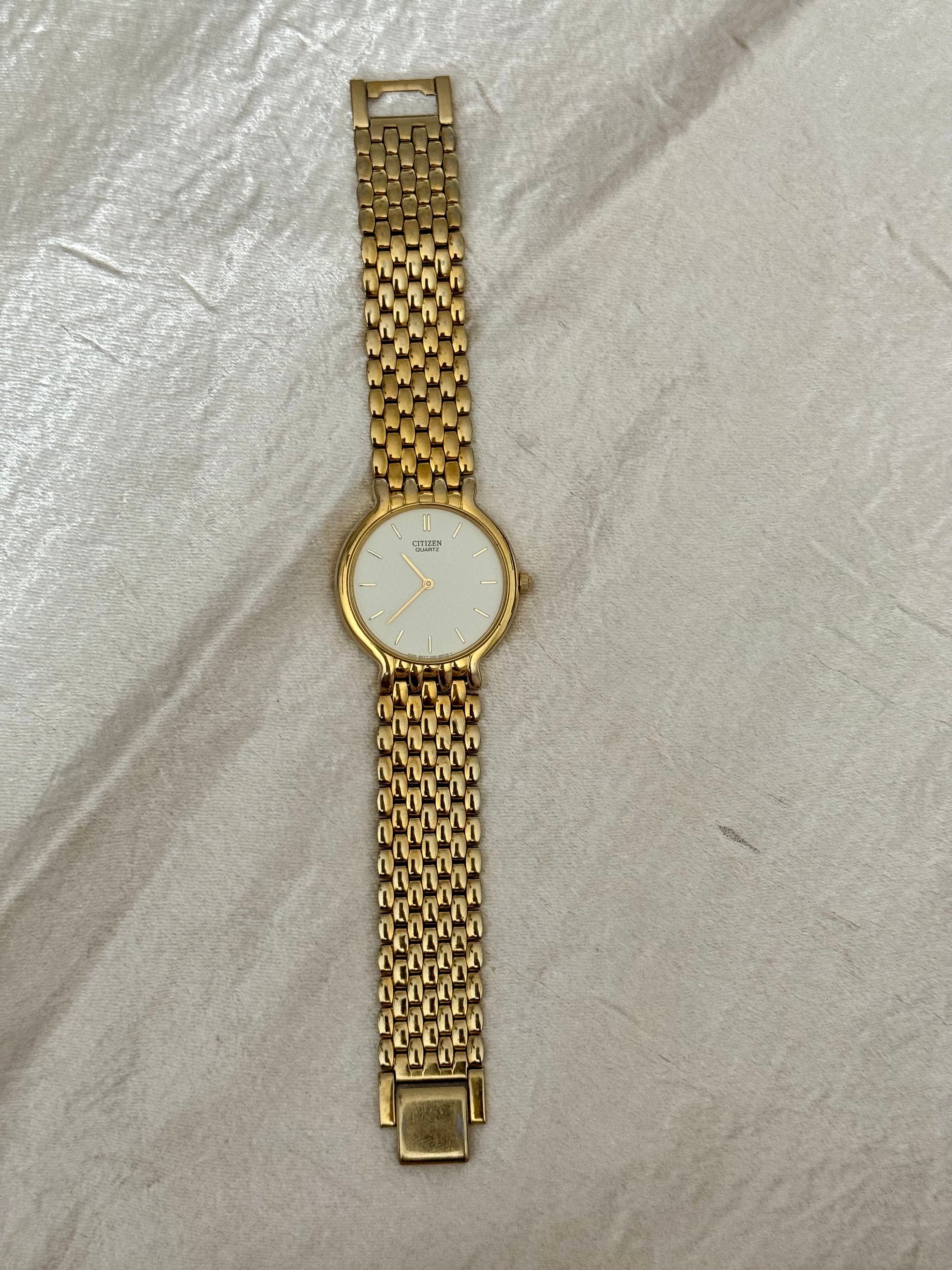 Vintage Citizen Gold Watch Round Face Classy Watch Gift for Her Womans ...